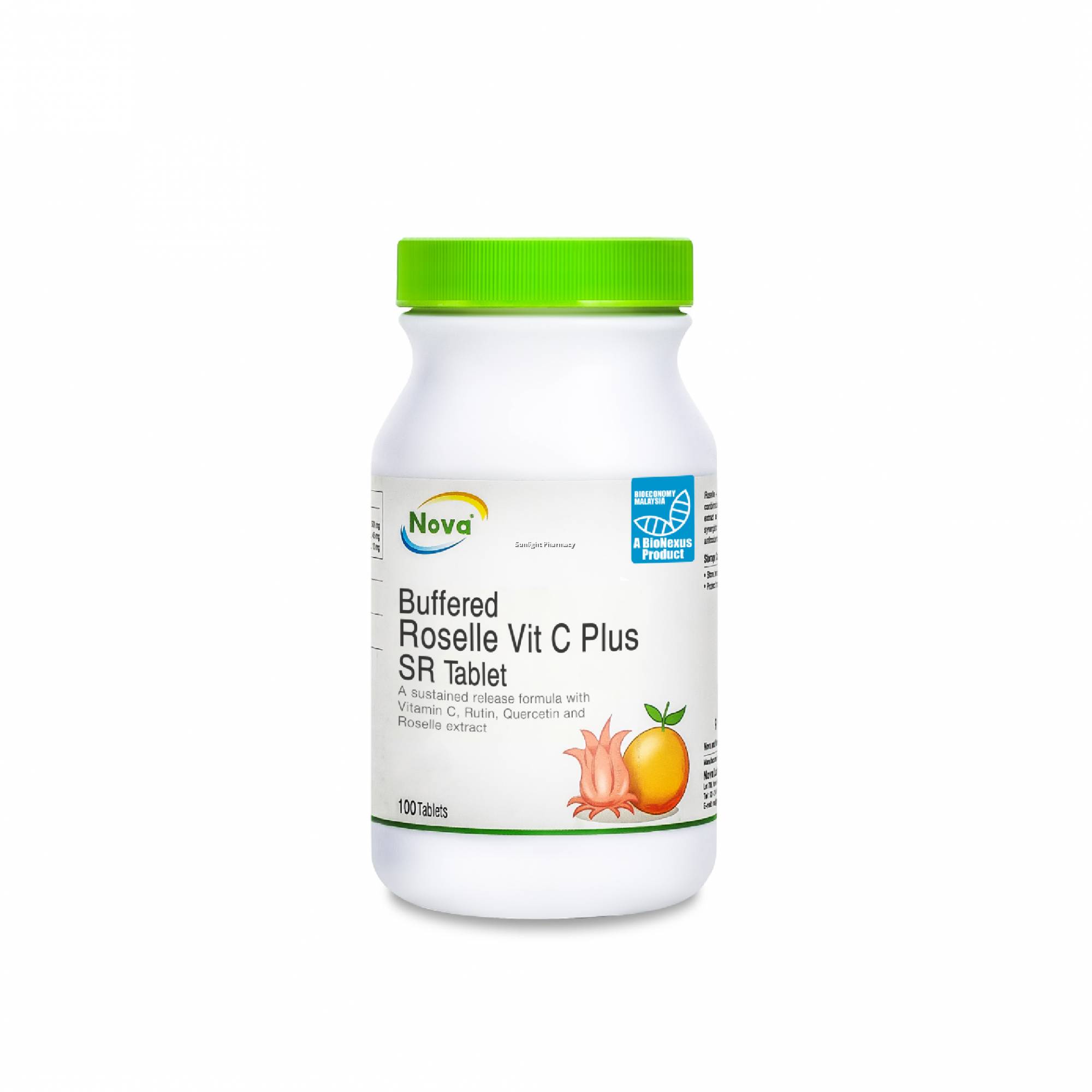 Nova Buffered Roselle Vit C 500Mg Plus Sr Tablet 100'S